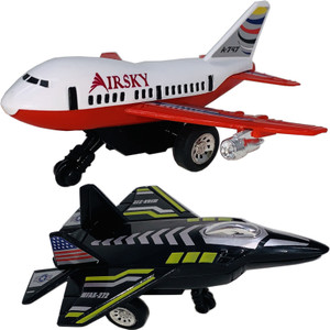 Miniature Mart 2 Set Fiber Made Press & Go Mini Jet Toy For Kids ...