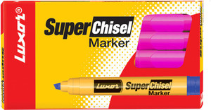 Flipkart.com | LUXOR 997 Super Chisel Marker - Pink - Marker