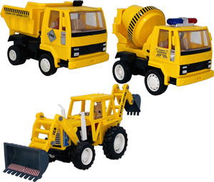 Miniature Mart Kids Small Size Pull Back & Go Construction Vehicle ...
