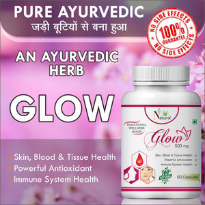 NATURAL Glow For Skin, Blood & Tissue Health Capsules Pack of 1 Price ...