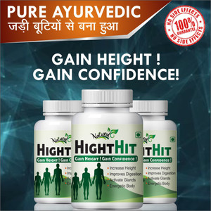 NATURAL Height Hit For Hight Increasing Capsule 100% Ayurvedic Price in ...