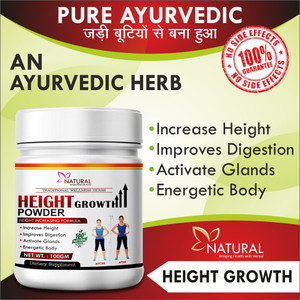 NATURAL Height growth herbal powder helps in improving your height 100% ...