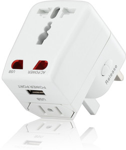 Croma Universal USB Adaptor CREP0142 Worldwide Adaptor White - Price in ...