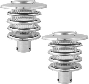 Goldstar Aluminum Round Gate Light 002 Pack of 2 Gate Light Outdoor ...