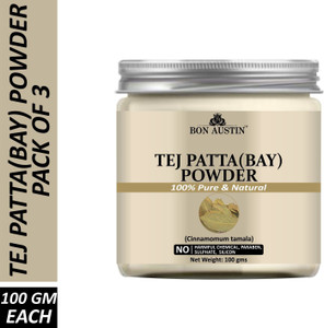 Bon Austin Premium Tej Patta(Bay) Powder Combo Pack of 3 Jars of 100 ...