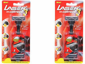 LASER Control 3 Reusable Triple Blade Razor (Pack of 2), Men - Price in ...