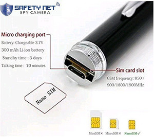 Safetynet Spy GSM Pen with Two Way Communication, Wireless Nano Device ...