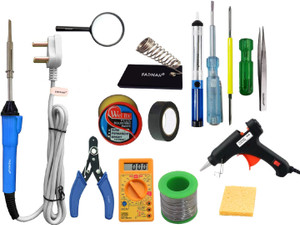FADMAN Beginner Basic Soldering Iron Kit Pack-14 | Solder Wire | Stand ...