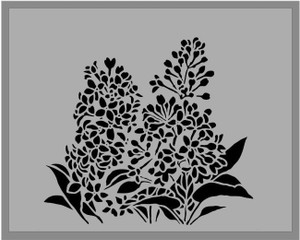 Kayra Decor Reusable Lilacs painting stencils for Art and Craft,Walls ...