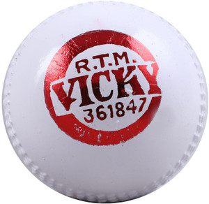 VICKY Cricket Cork Ball, White Cricket Synthetic Ball - Buy VICKY ...