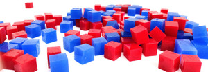THE LABWORLD Cubes bit Set of 1000 pcs Learning Math Model for lab kit ...