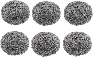 fightx Stainless Steel Scrubber (Pack of 6) Scrub Pad Price in India ...