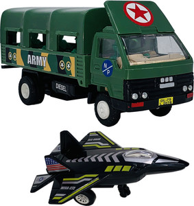 Miniature Mart Kids Small Size Pull Back & Go Mini Raptor Fighter Jet ...