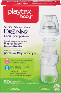 Playtex Drop-Ins Bottle Liners 4 Ounce - 119 ml - Buy Playtex Milk ...