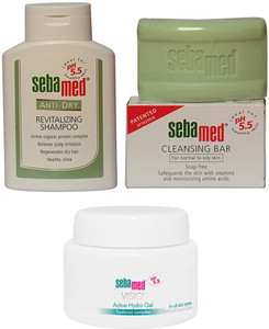 Sebamed Hygrogel and cleansing bar pack for glowing skin - Anti Dry ...