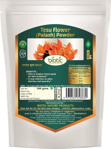 biotic Tesu Flower Powder (Butea Monosperma) Palash Flower Powder ...