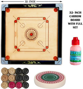 utc 32 Inch Carrom Board With Full SET (Mutli-Colour) 81.28 cm Carrom ...
