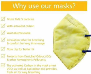 Frontier Safe DSafe DS130 ura Safe Pollution Free Clean Air Mask N95 ...