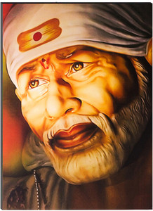 eCraftIndia 6MM MDF Sai Baba Satin Matt Texture UV Art Ink 18 inch x 12 ...