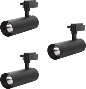 Tryka Indoor 30W LED Black Body Spotlight track Light without trackway ...