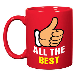 ADITI Designs All The Best Symbol designs on solid red Ceramic Coffee ...