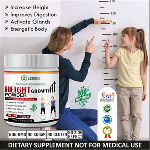 zenonz Height growth herbal powder for all age groups and teenage years ...