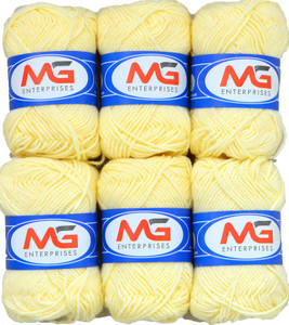 Simi Enterprise 100% Acrylic Wool Cream 6 Pc M.G - Art-DDJ - 100% ...