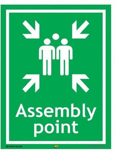 Mr. SAFE Assembly Point In Supeior Quality Flex (36 Inch X 48 Inch ...