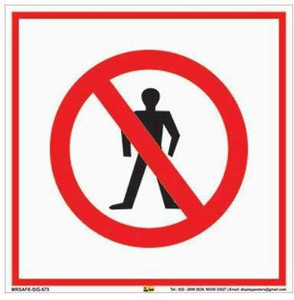 Mr. SAFE NA In PVC Sticker (8 Inch X 8 Inch) Emergency Sign Price in ...