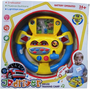 ADICHAI Jr Driver Car Steering Wheel Driving Simulator Toy with Light ...