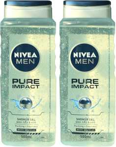 NIVEA Pure Impact Shower Gel 2 Units of 500ml each: Buy NIVEA Pure ...