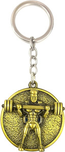 GCT Rotating Bodybuilder Lifting Weights in Gym (G-1) Gold Metal ...