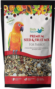 BirdsNature Seed & Fruit Mix for All Large Parrot, African Greys ...
