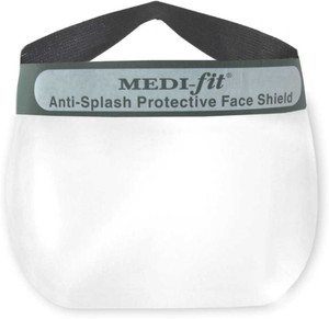 Medi-fit Reusable safety face Shield Set Of 6 Disposable Face Shield ...