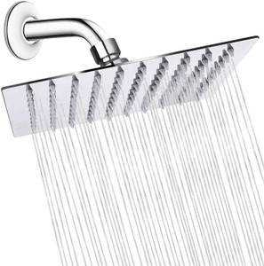 ANMEX 8x8 Ultra Thin SS Square (8"X8") Rain Shower Head Premium Quality ...