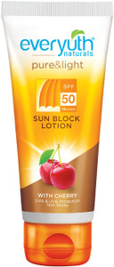 Everyuth Naturals Sunscreen - SPF 50 PA++++ Pure and Light Sun Block ...
