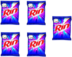 Rin Detergent Powder - 1 kg , Pack of 5 Detergent Powder Price in India ...