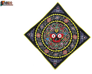 Fabido Handicrafted Pipili Applique Work Chandua Lord Jagannath Wall ...