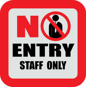 imbue NO Entry Emergency Sign Price in India - Buy imbue NO Entry ...
