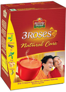 Brooke Bond 3 ROSES NATURAL CARE 100 GM Tea Pouch Price in India - Buy ...