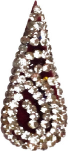 amrapali Big size mens wedding bindi with stone forehead Maroon Bindis ...