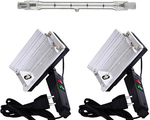 World Look Prime Quality Video Light 2 Pcs with 1000 Watt Halogen Tube ...