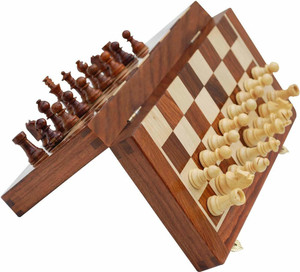 KK Konex Wooden Chess Board with Coins(16*16Inch) Educational Board ...