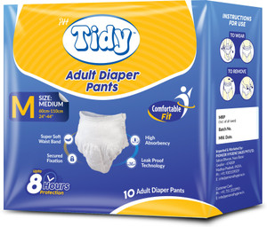 TIDY Adult Diaper Extra Large (130-175 cms), Waist Size ( 51"-69 ...