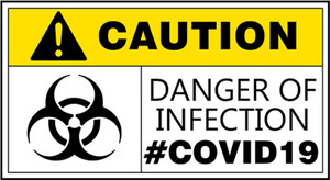 999Store Caution danger of infection sign board Emergency Sign Price in ...