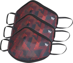 Wildcraft reusable outdoor breathable mask W95+ Subliprint_Red_Black ...