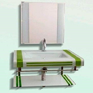 ARANAUT White green lip counter set Wall Hung Basin Price in India ...