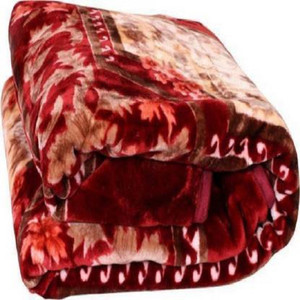 GKM Floral Single Mink Blanket for Heavy Winter - Buy GKM Floral Single ...