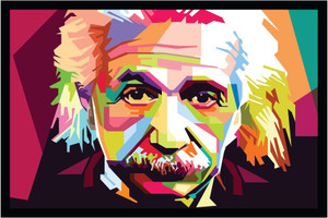 Albert Einstein Poster with Frame F-70 Paper Print - Personalities ...