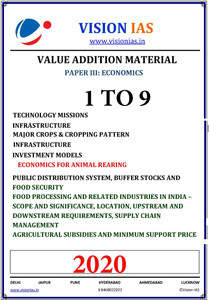 Vision Ias - Value Added Material - Paper Iii- Economics [2020]: Buy ...